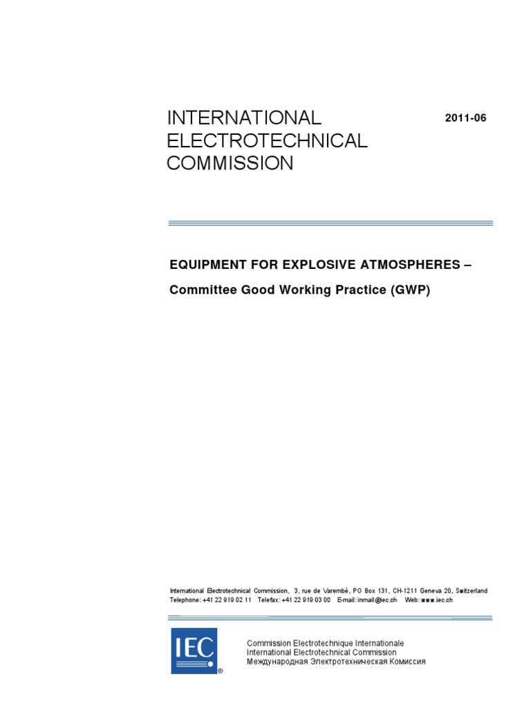 Equipment For Explosive Atmospheres | PDF | Committee | International ...