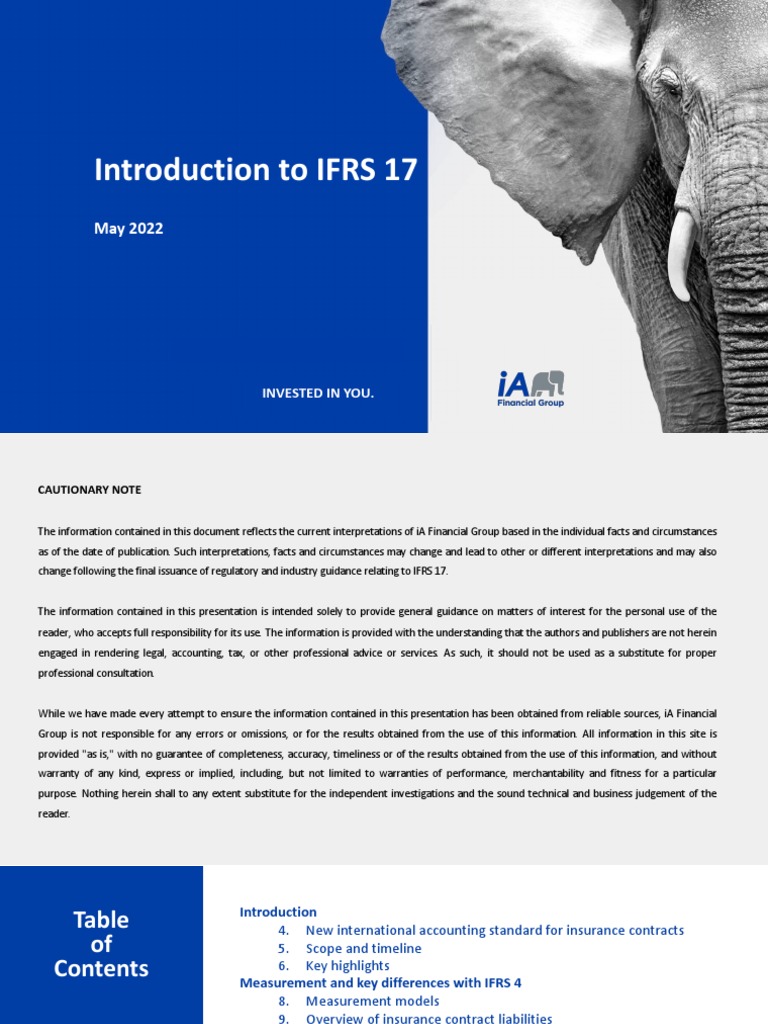 Q1 2022 iAFC iAIFS IFRS 17 PDF V2 | PDF | Insurance | International ...