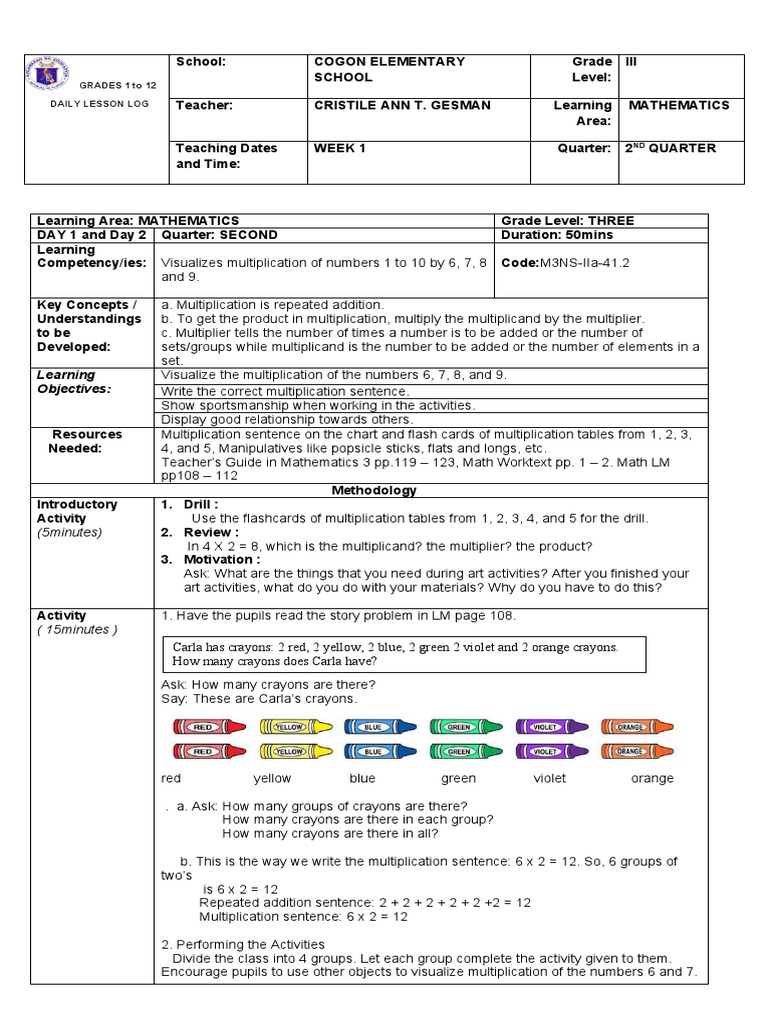 Math Week 1 | PDF | Multiplication | Cognition