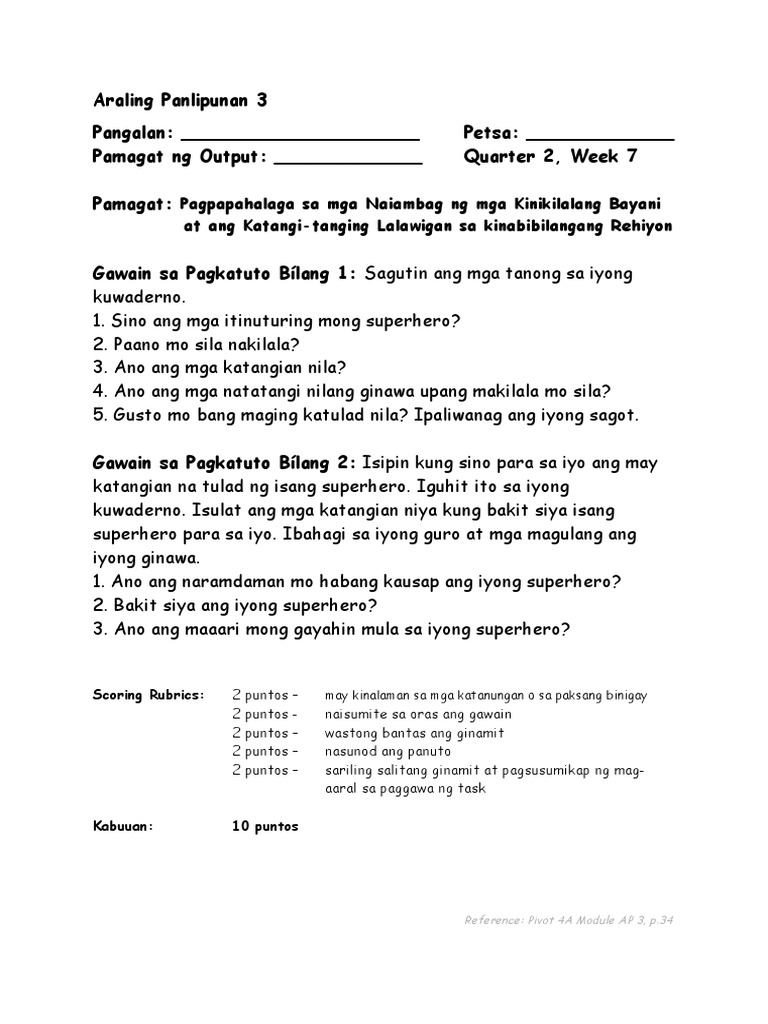Ap Activity Sheets Q2wk7 Pdf