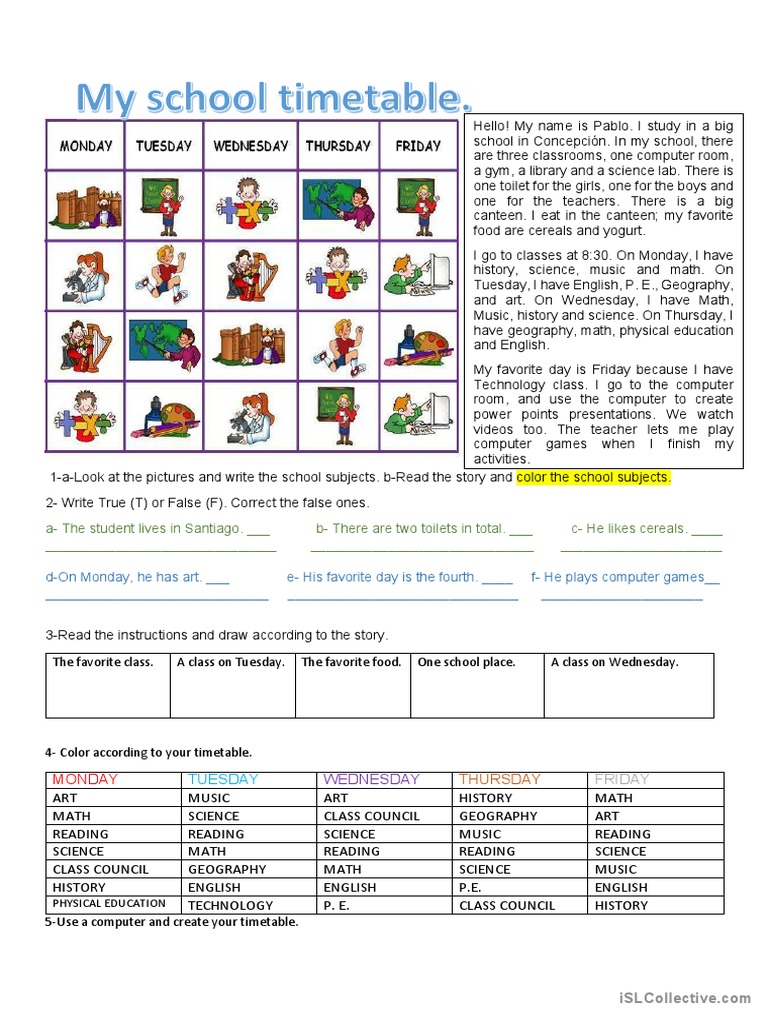 School Timetable. | PDF | Physical Education | Science