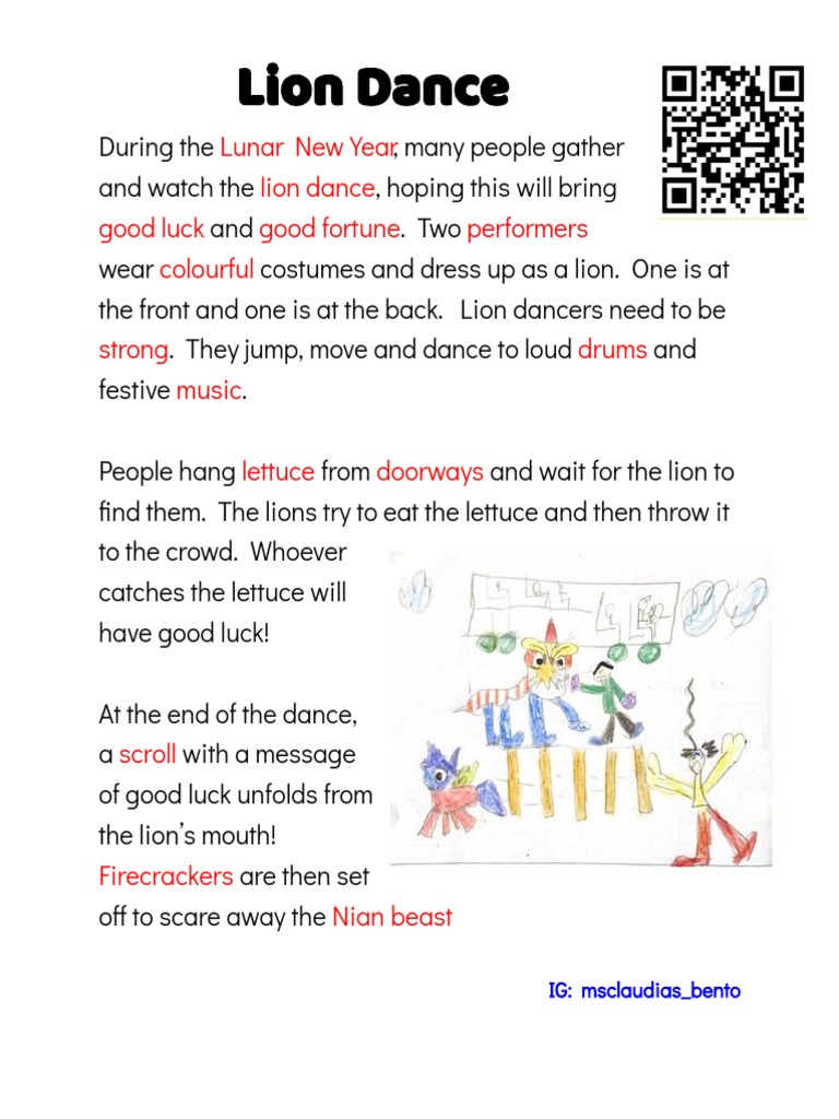 Chinese New Year Lion Dance Traditional | PDF