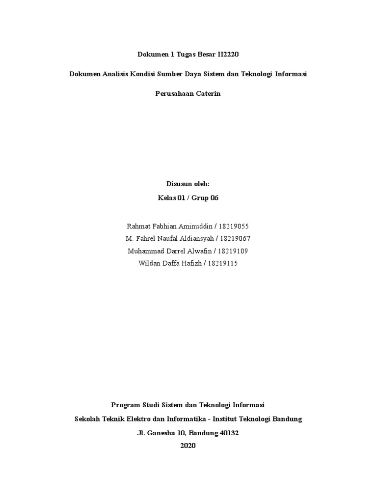 Ii2220 Dokumen01 k01 G06-Revisi | PDF