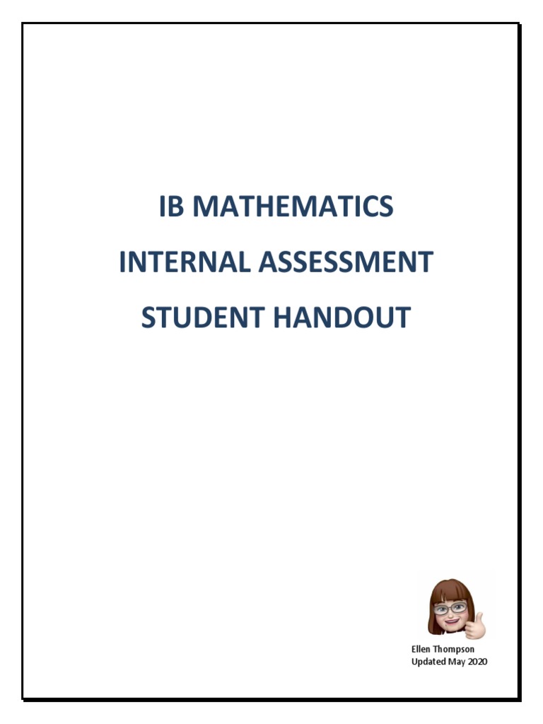 IB Math Internal Assessment Guide | PDF | Mathematics | Understanding