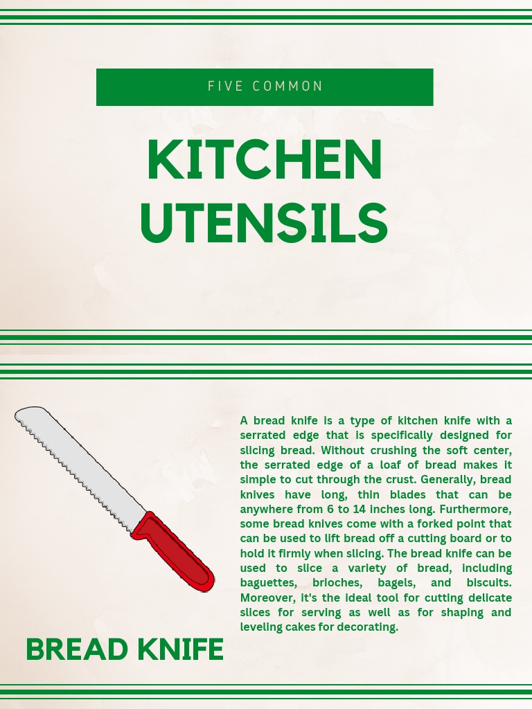Kitchen Utensils | PDF | Knife | Home
