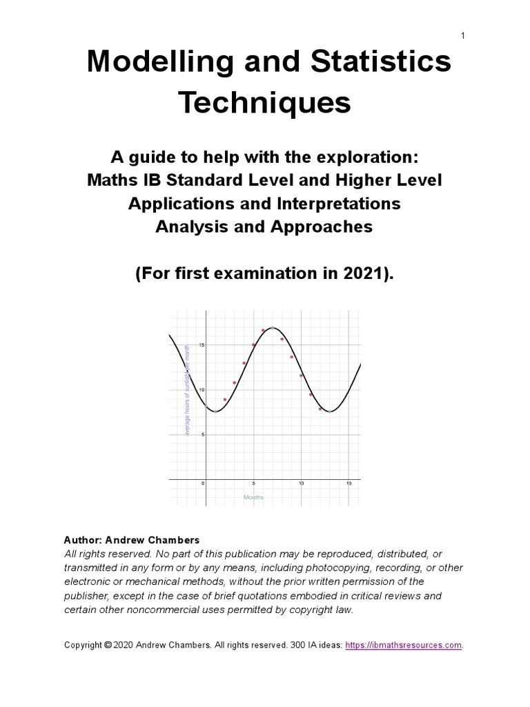 Modelling and Stats Guide | PDF | Standard Deviation | Student's T Test