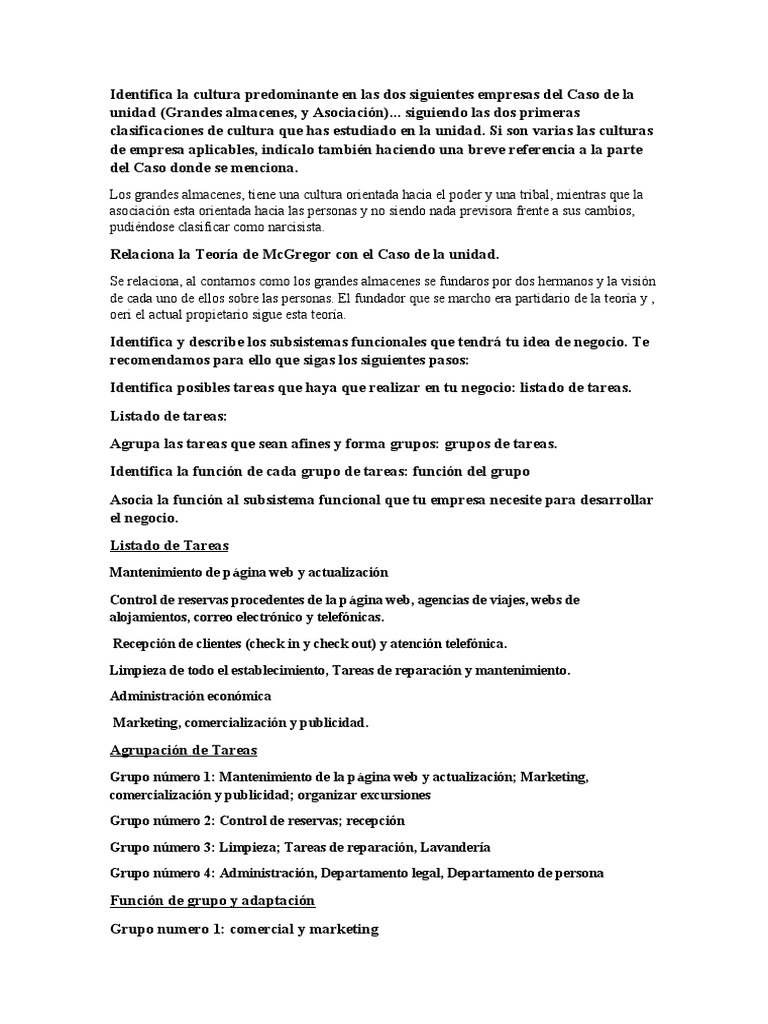 Juan Carlos Cabanas Peces Tarea EIE 2 | PDF | Negocios