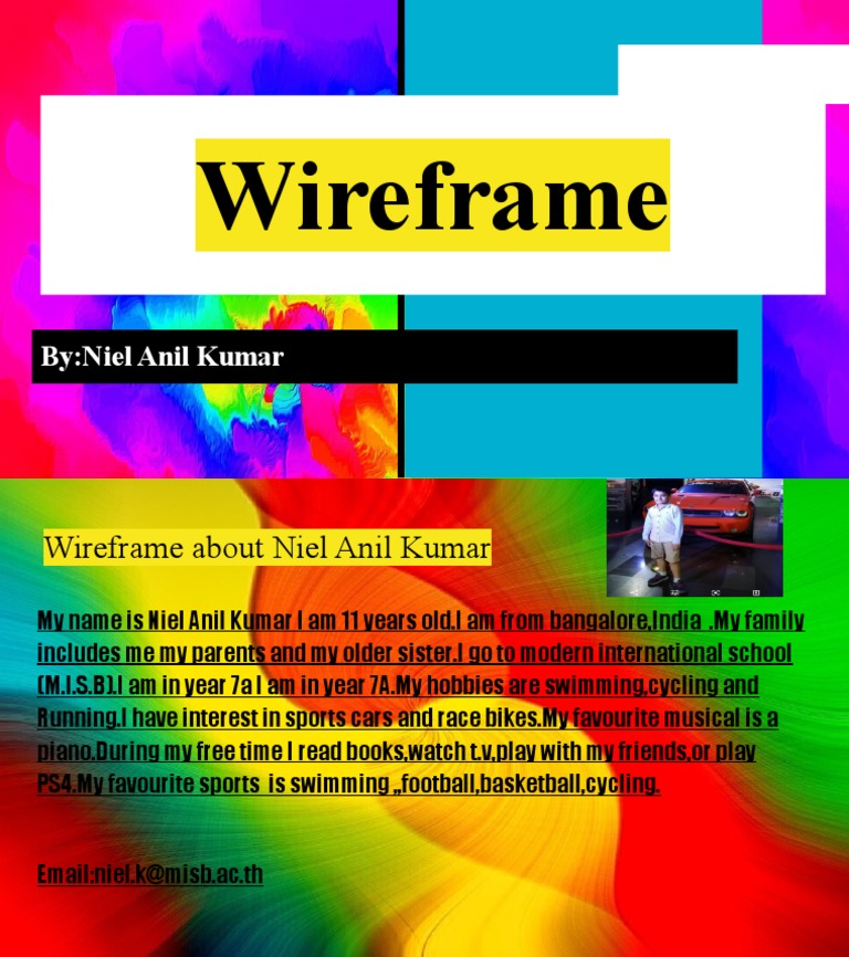 Niel Anil Kumar: Student Profile | PDF | Sports & Recreation