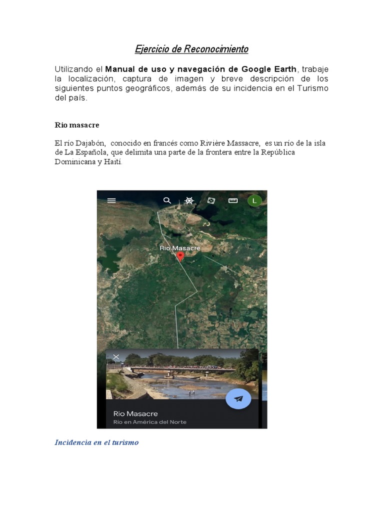 Trabajo de Google Earth | PDF