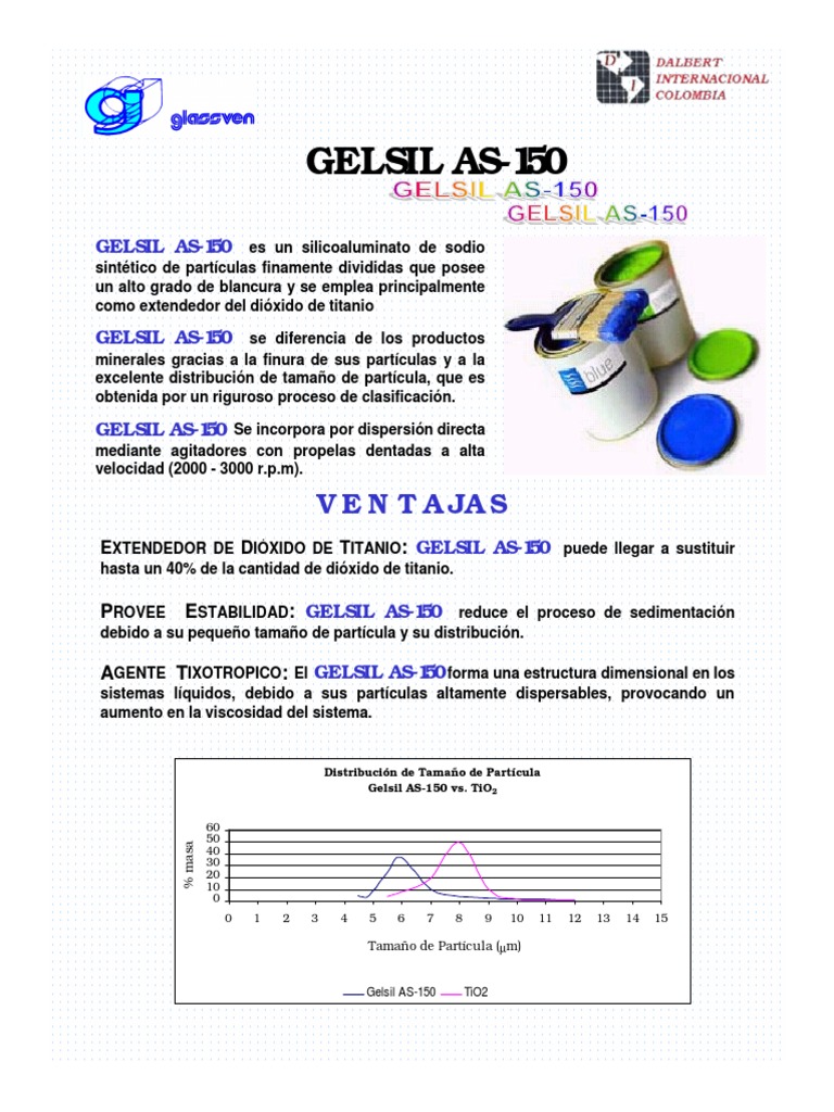 Hoja de seguridad - Gelsil AS 150 | PDF | Titanio | Dióxido de titanio