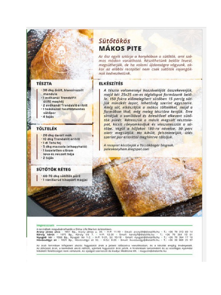 Mákos Rétes Recept | PDF