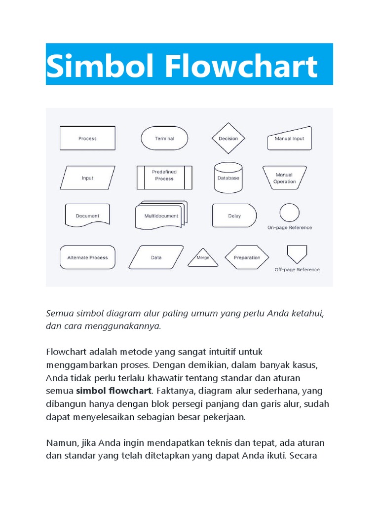 Simbol Flowchart A | PDF