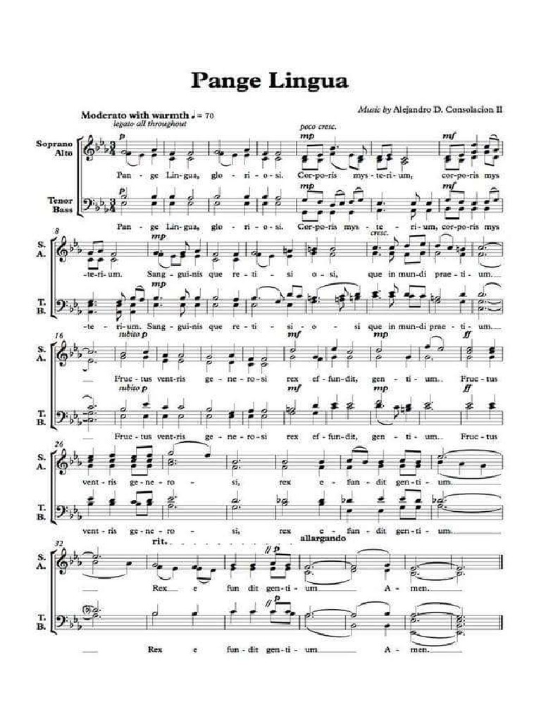 Pange Lingua | PDF