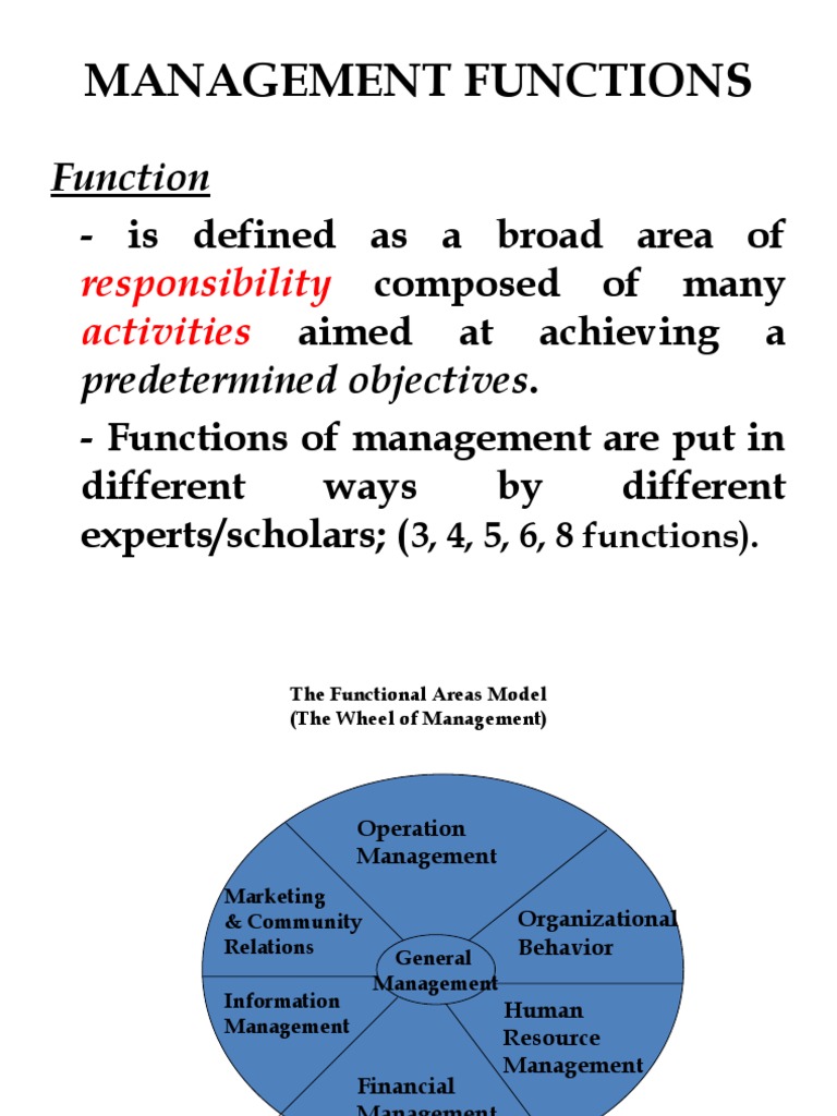 Management Functions | PDF | Motivation | Motivational Management Functions | PDF | Motivation | Motivational