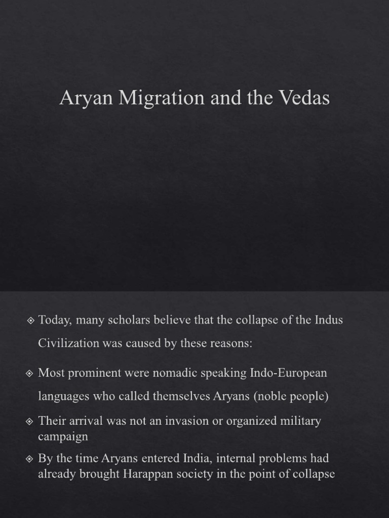 Aryan Migration and The Vedas 1 22032022 112330am | PDF