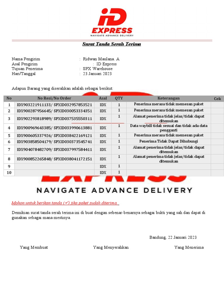 Form RETUR SPX (13) (3) | PDF