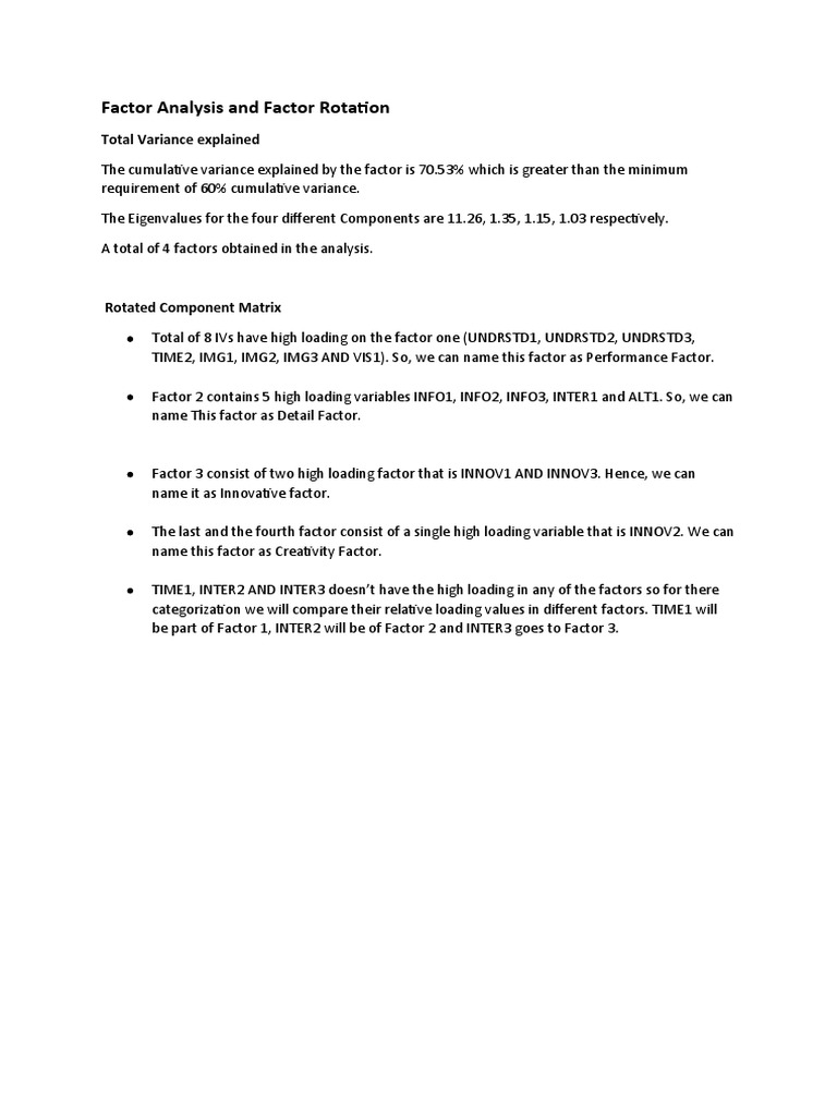 Factor Analysis and Factor Rotation | PDF