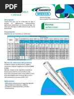 Ficha-T Tuberia Agua y Drenajes N-2241 | PDF | Cloruro de polivinilo ...