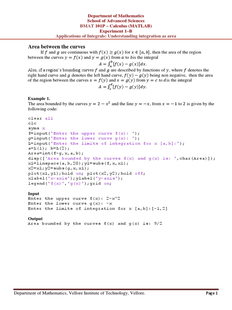 EXP - 1B - BMAT101P - LO - Reference - Material - II - 13 10 2022 | PDF