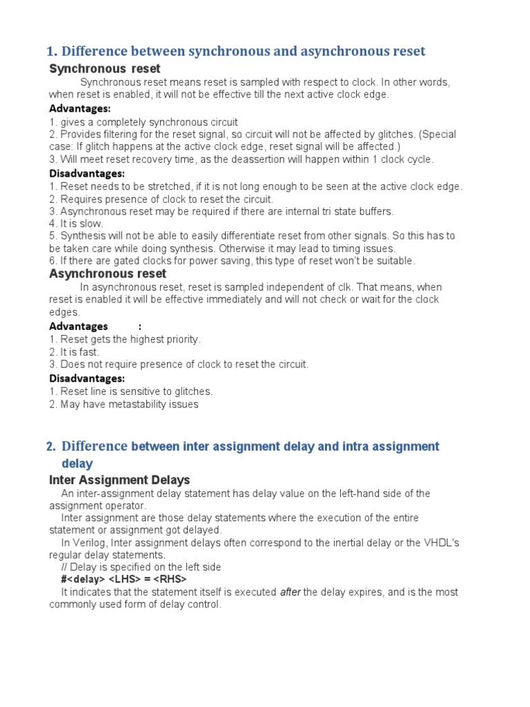 Verilog Assignment Delay Explained | PDF | Digital Technology ...