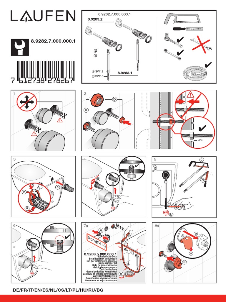 MI01 EasyFit Fixation WH-WC-Bidets 892827 GLOBAL | PDF