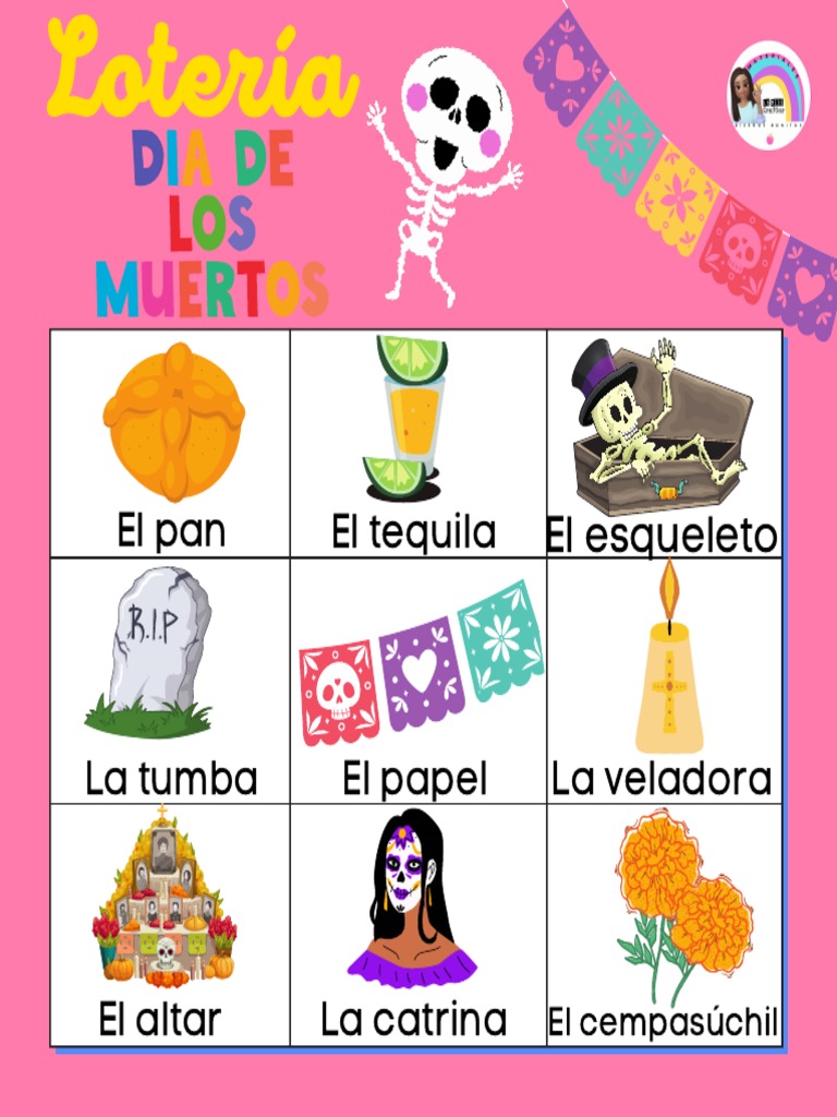 Lotería Día de muertos ? La Miss Crafter | PDF