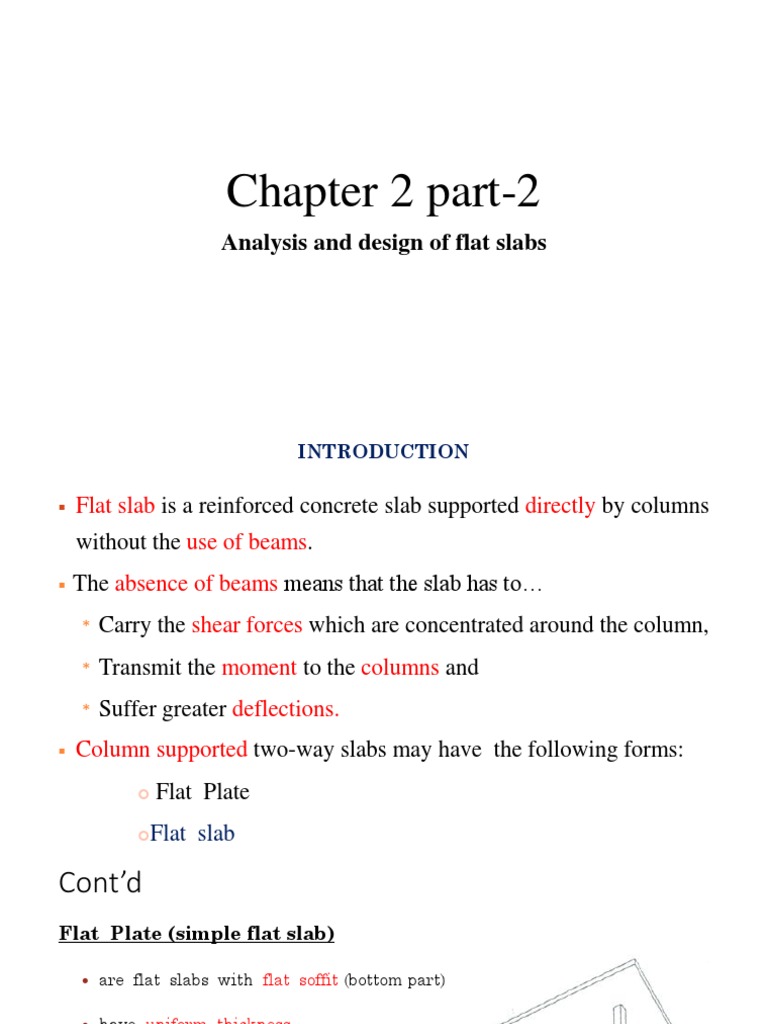 Flat Slab | PDF | Column | Beam (Structure)