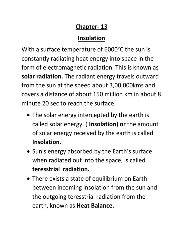 Understanding Insolation and Temperature | PDF | Atmosphere Of Earth | Sun