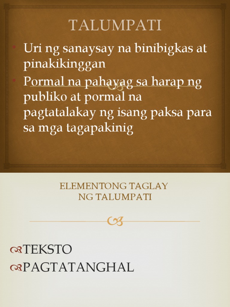 TALUMPATI | PDF