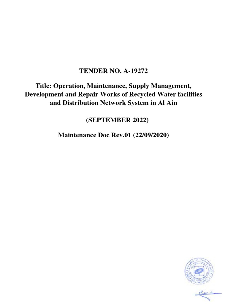18 TenderDocuments Compressed | PDF | Specification (Technical Standard ...