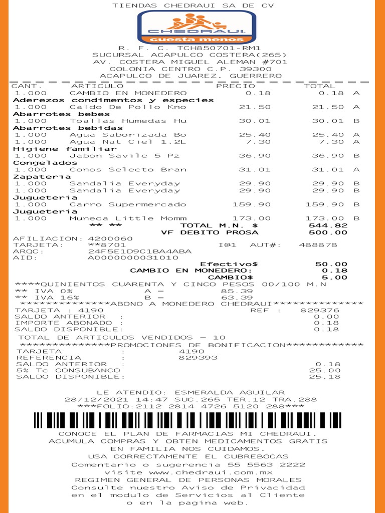 Ticket | PDF | Minoristas de alimentos | Minoristas