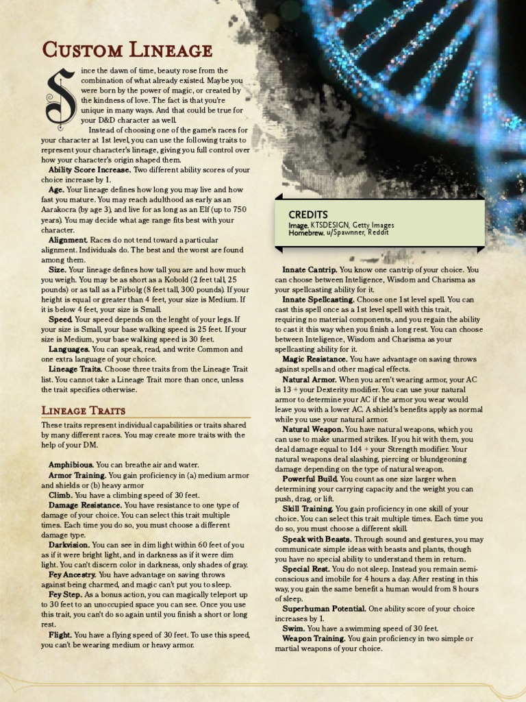 Custom Lineage Homebrew | PDF