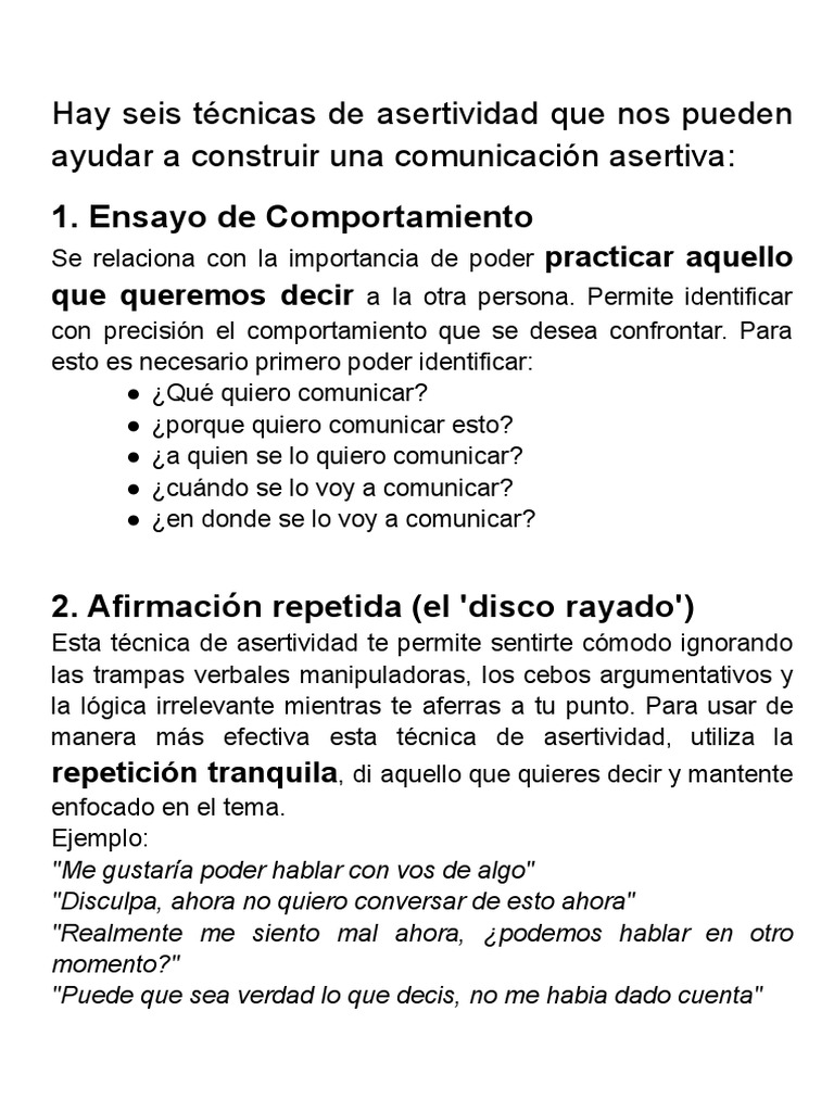 Comunicacion Asertiva | PDF | Las emociones | Comunicación
