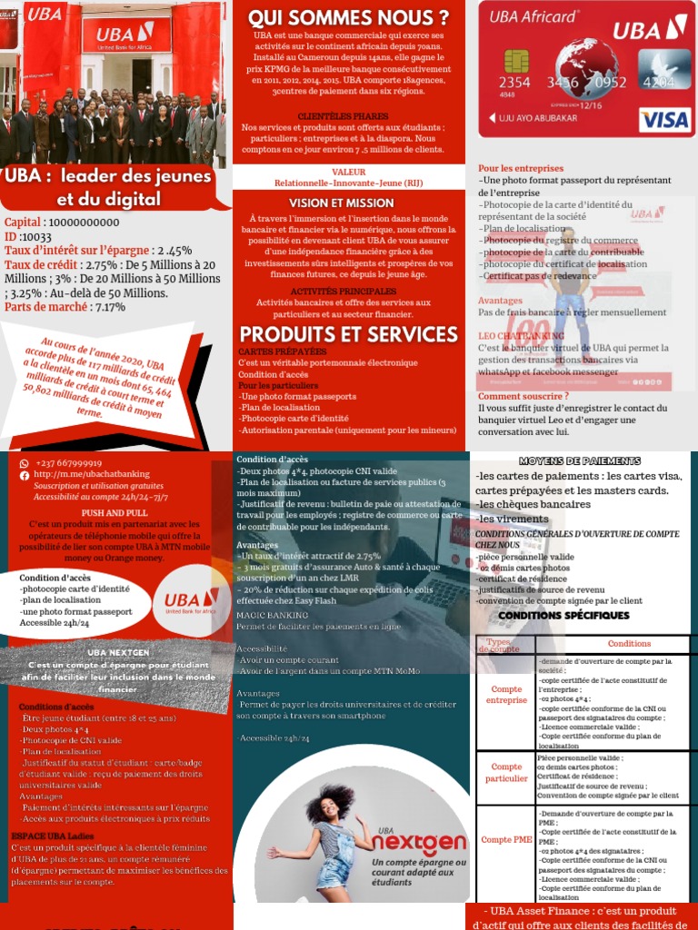 Brochure Uba | PDF | Banques | Crédit