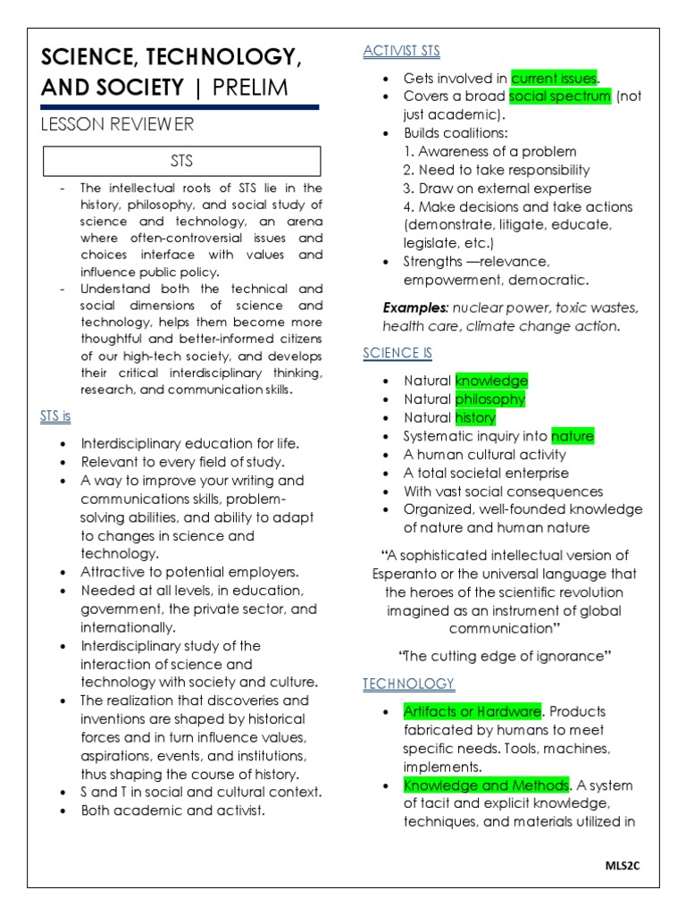 G STS Transes - Prelim | PDF | Id | Sustainability