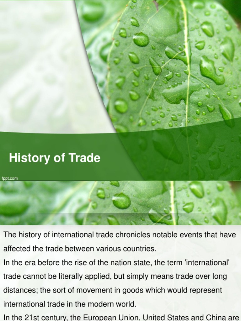 History of Trade | PDF | Trade