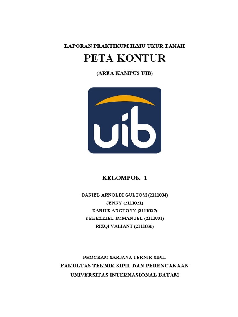 LAPORAN ILMU UKUR TANAH - KELOMPOK 3 - UIB (Contoh) | PDF