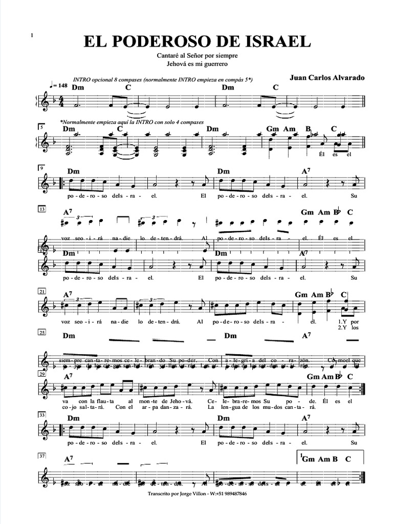 PDF El Poderoso de Israel Popurri Jca - Compress | PDF