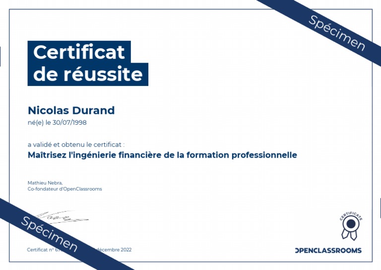 Certificate Example | PDF