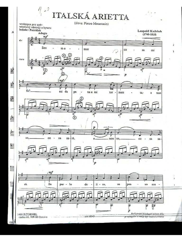 Italian Arietta | PDF