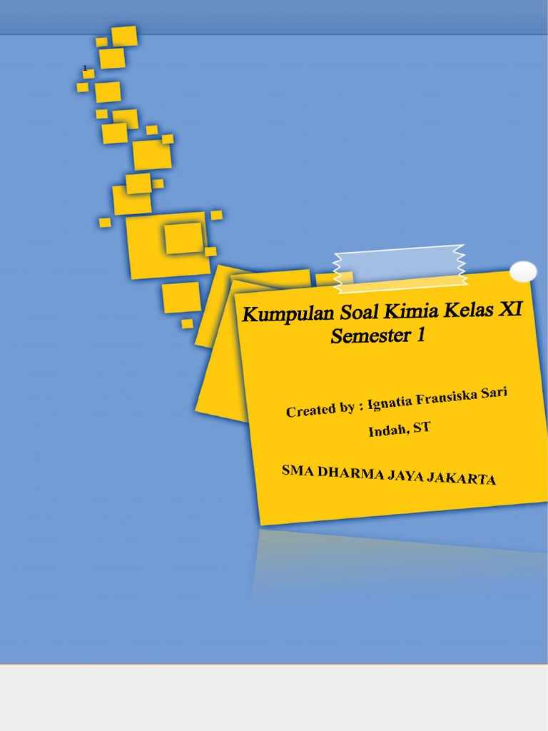 Kumpulan Soal-Soal Kimia Kelas XI MIPA | PDF | Sains & Matematika