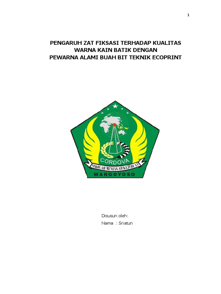 Proposal Eco Print | PDF