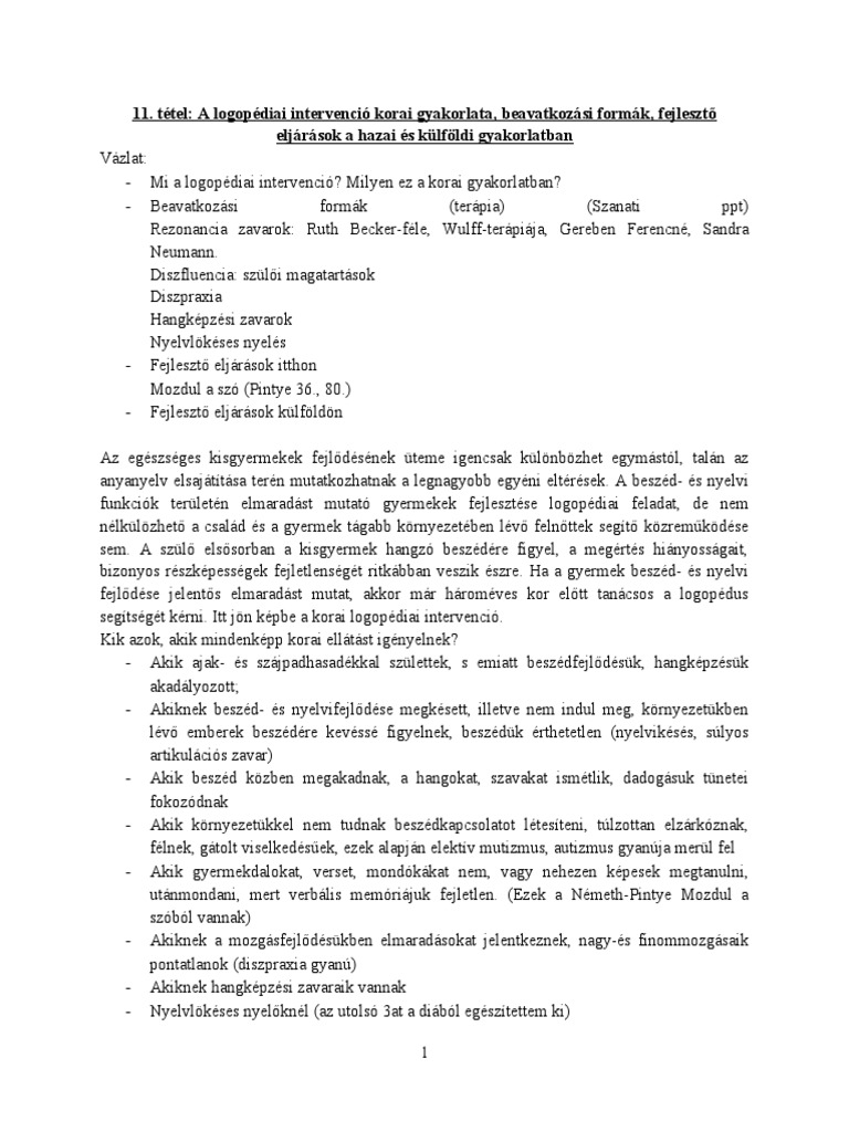 11 Tétel | PDF