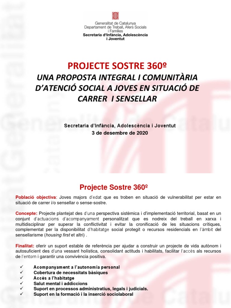 Projecte Sostre 360 - PPT 03122020 | PDF