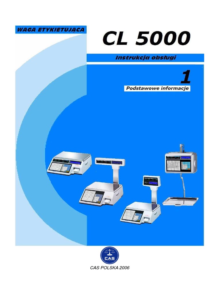 Cas cl-5000 - Instrukcja Obslugi | PDF