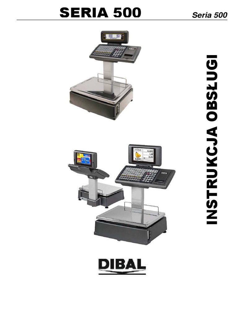 Dibal Seria 500 - Instrukcja Obslugi 0 | PDF