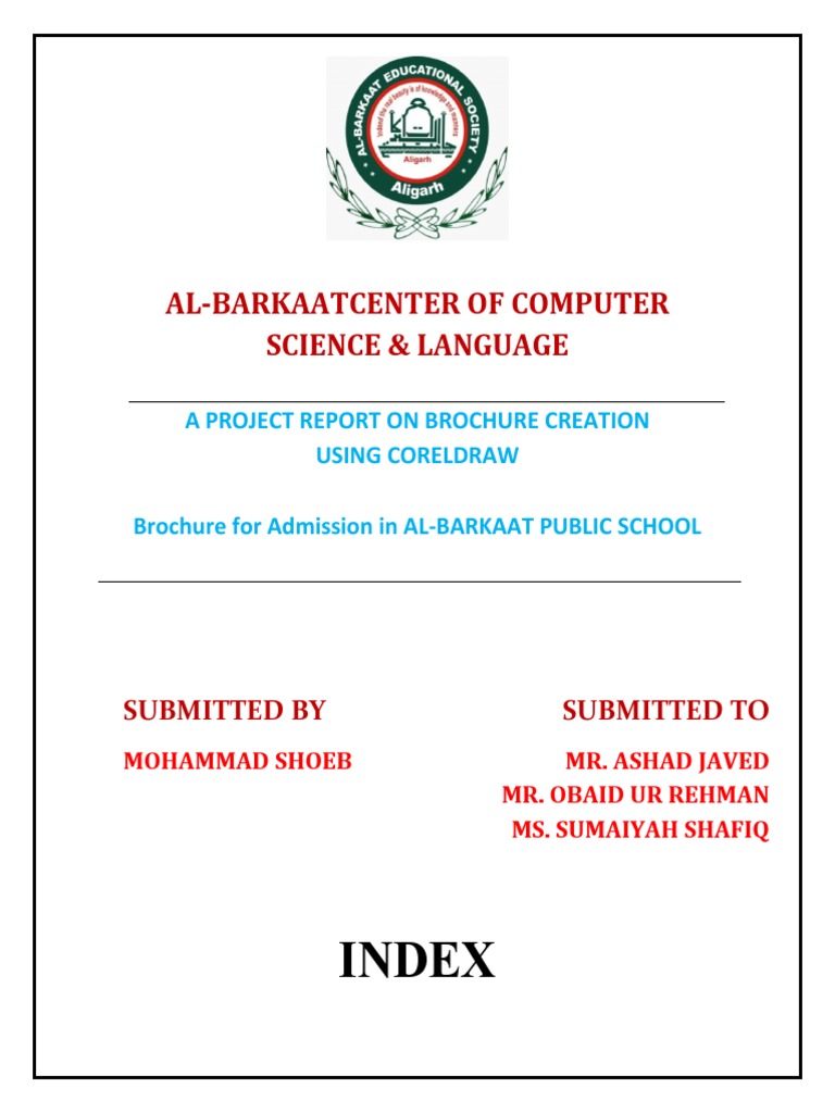 Brochure Creation for Al Barkaat School | PDF