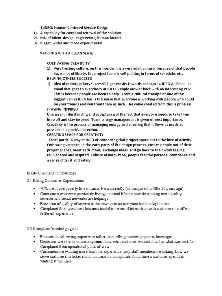 Cultivating Creativity: A Case Study of IDEO's Human-Centered Approach ...