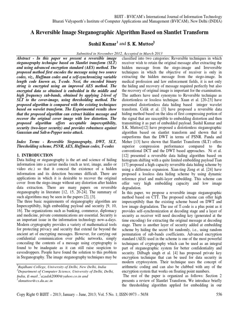 2013 Bijit | PDF | Cryptography | Data Compression