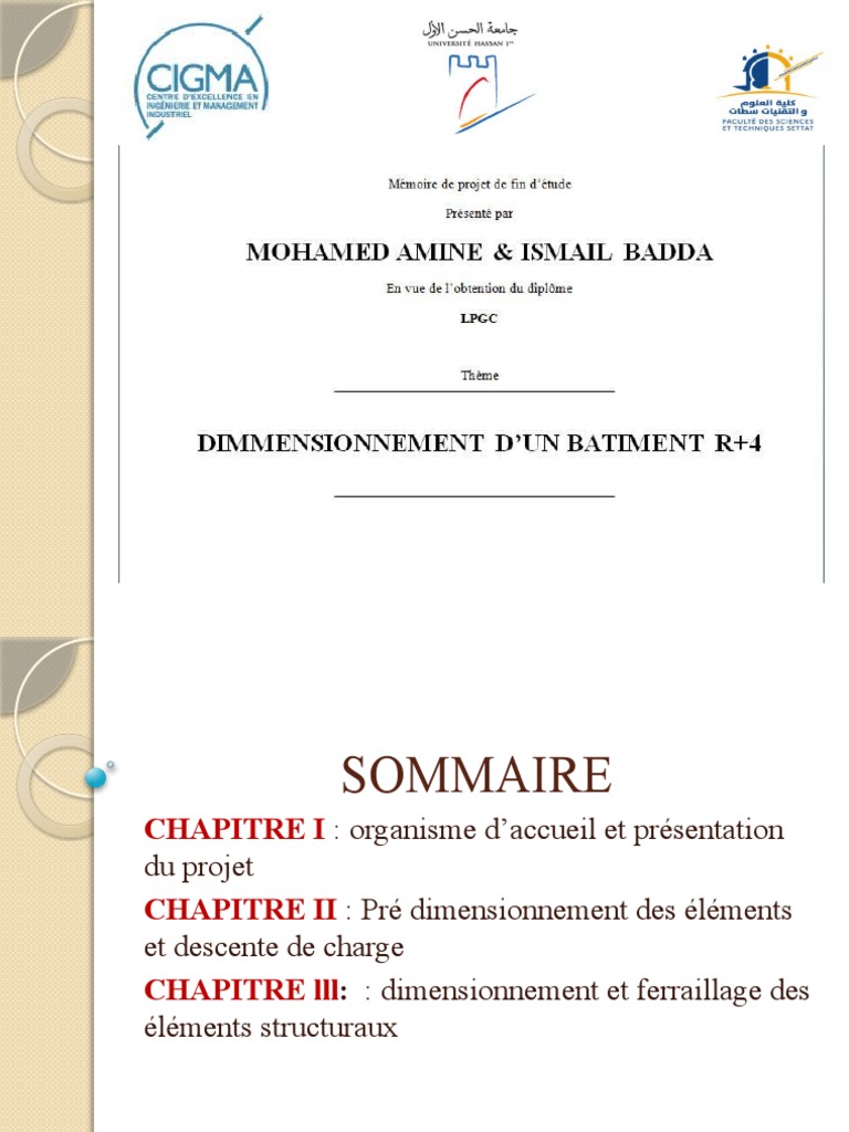 Pfe FST | PDF | Béton armé | Conception architecturale